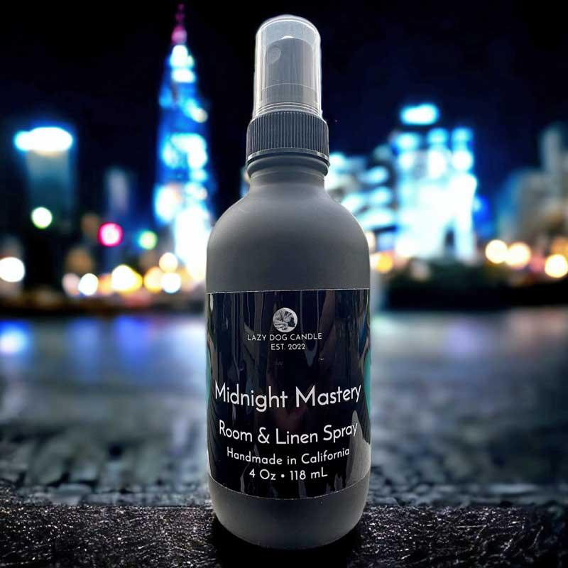 Midnight Mastery Handcrafted Room Spray: Masculine Elegance – Bayside ...