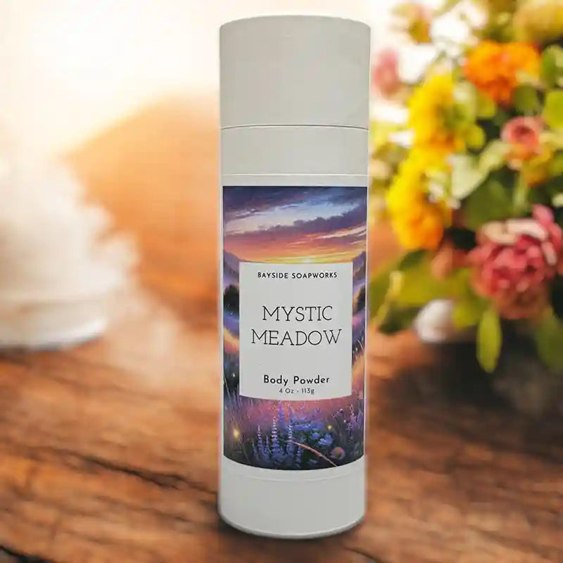 Mystic Meadow Body Powder – Silky Softness & A Calming Scent – Bayside ...
